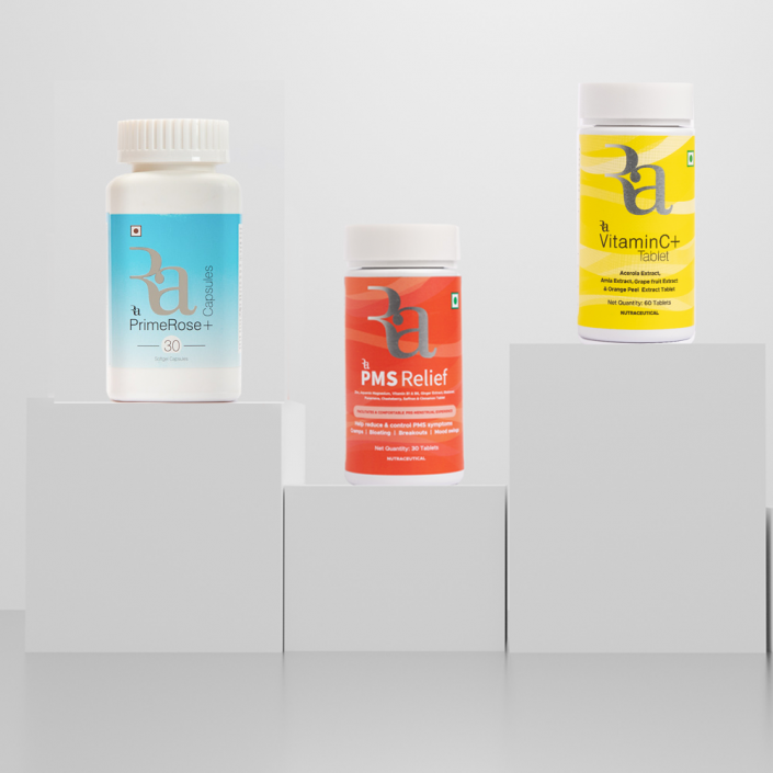 PMS relief Helps ease premenstrual and menstrual symptoms