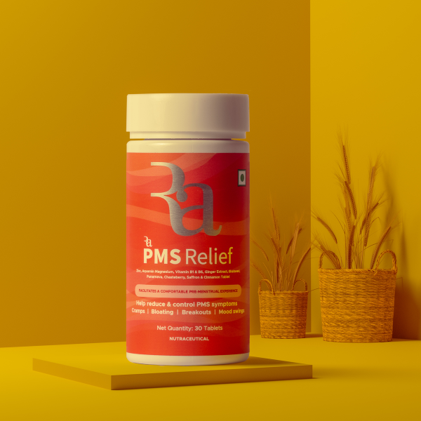 PMS relief Helps ease premenstrual and menstrual symptoms